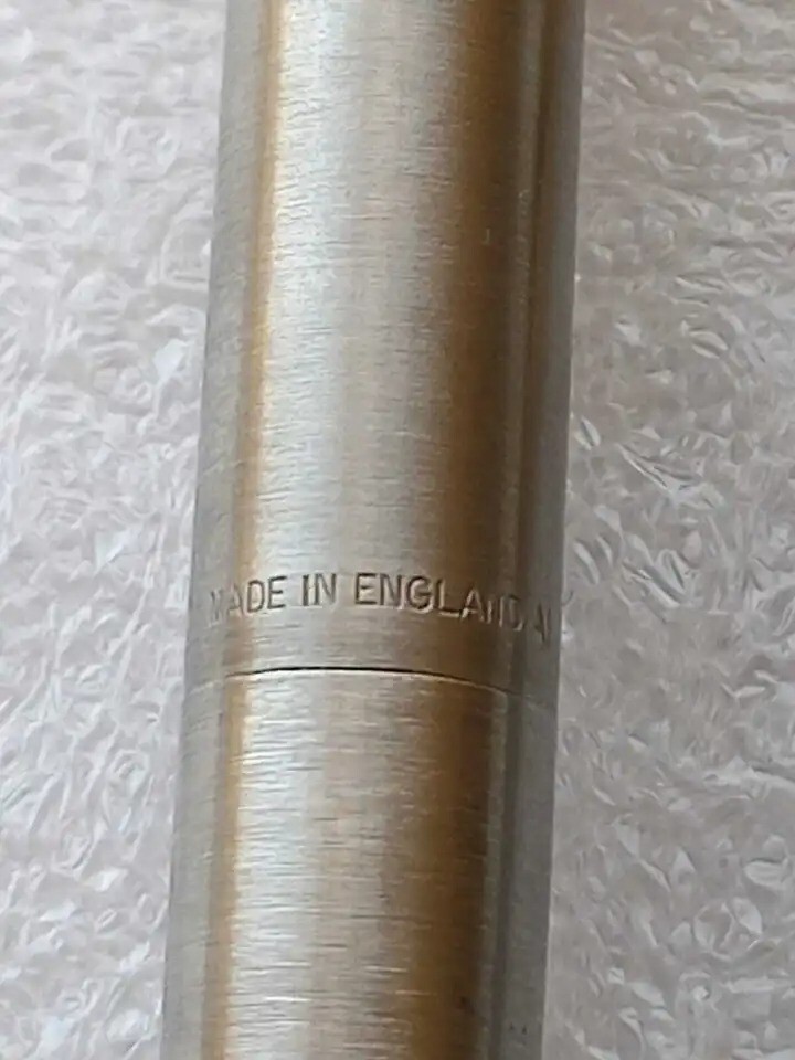 Vintage rare Parker UK Fountain Ball point pen refill Set Chrome Golden ...