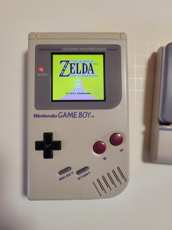 Nintendo GameBoy DMG w/ IPS Screen, Rechargable Battery, Everdrive X3 ...
