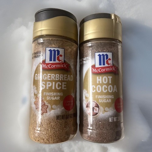 McCormick Hot Cocoa & Gingerbread Spice Finishing Sugar Limited Edition ...