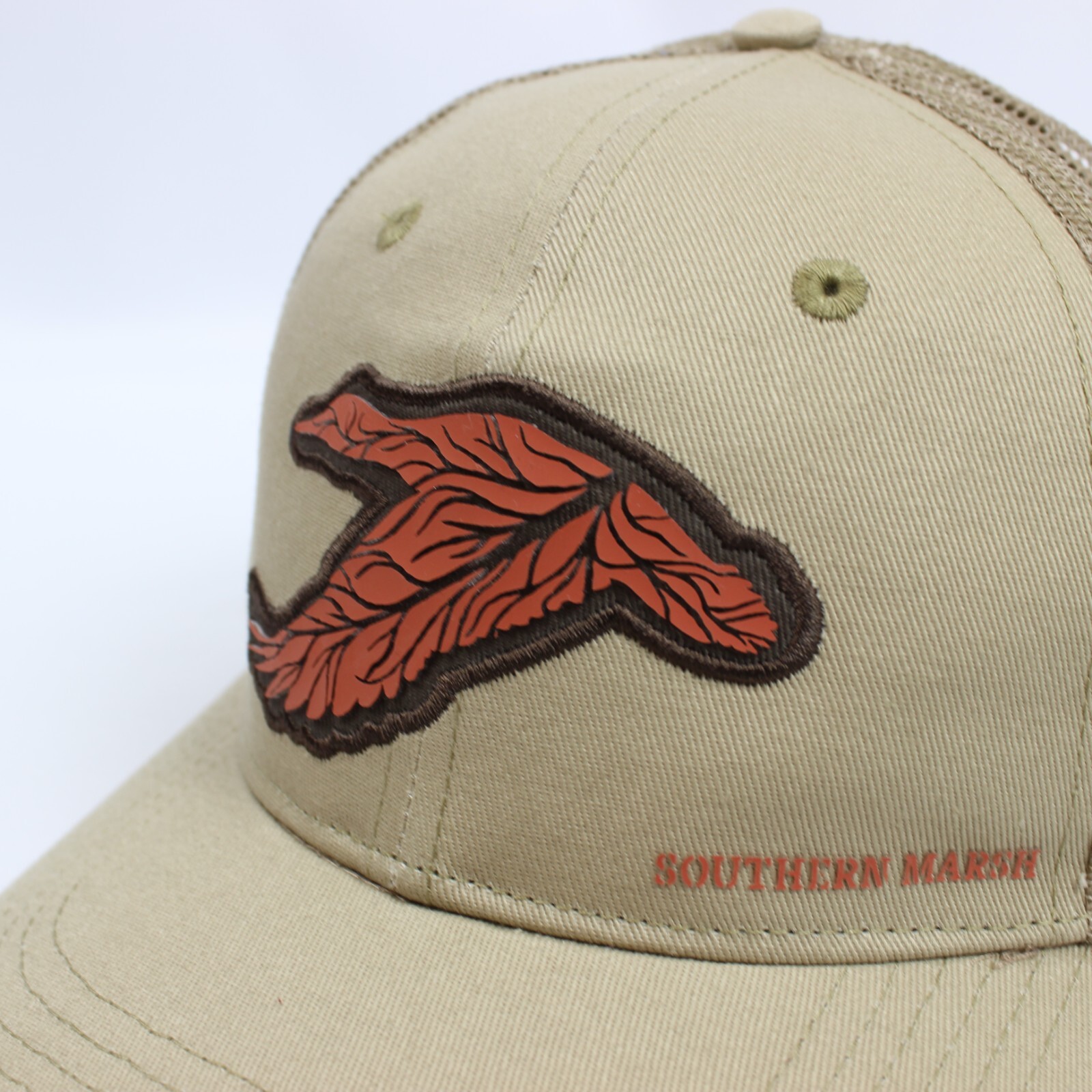 NEW Southern Marsh Hat Cap Trucker Strapback Beige Delta Duck | eBay