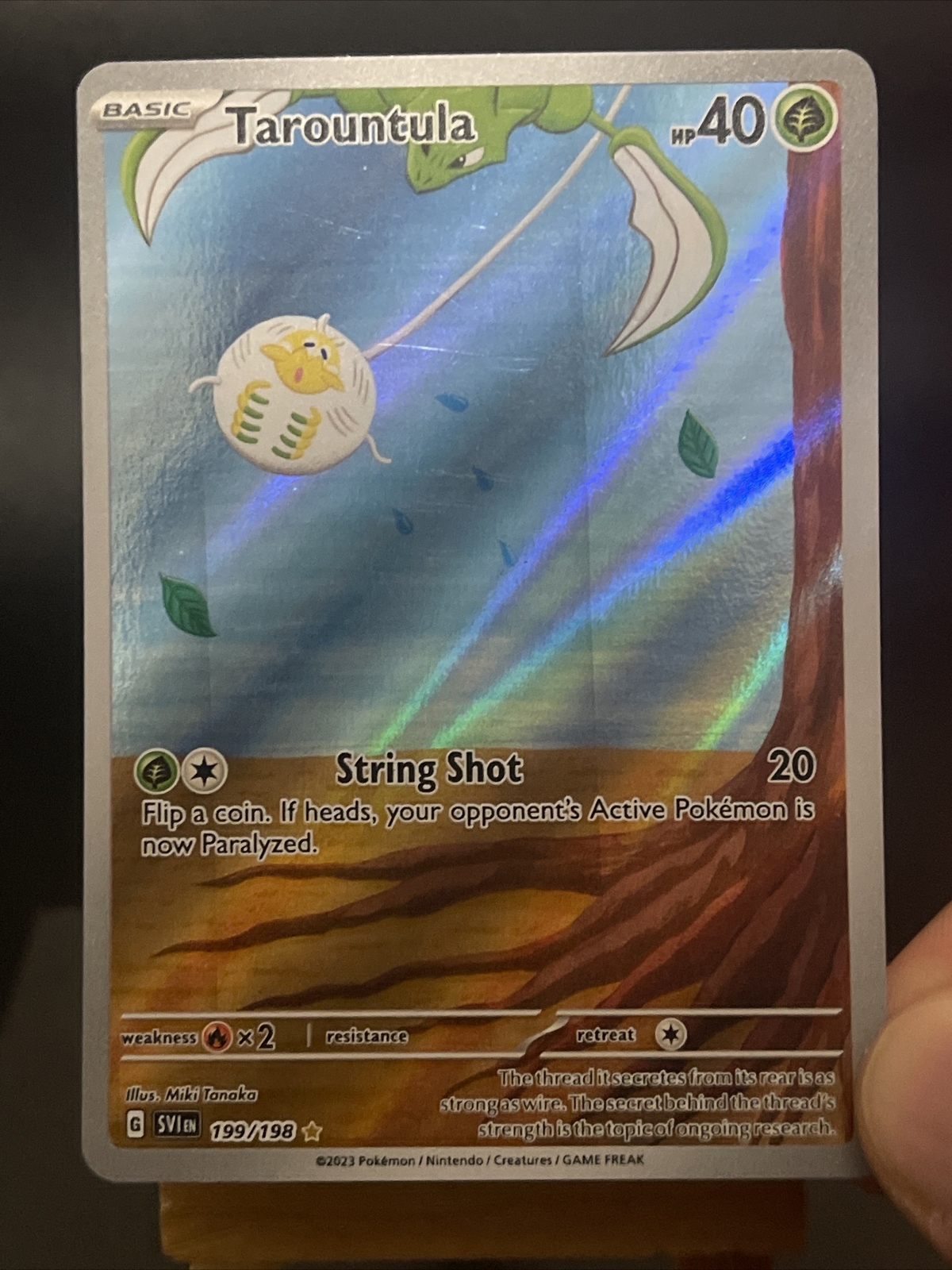 Pokémon TCG Tarountula Scarlet & Violet Base Set 199/198 Holo ...