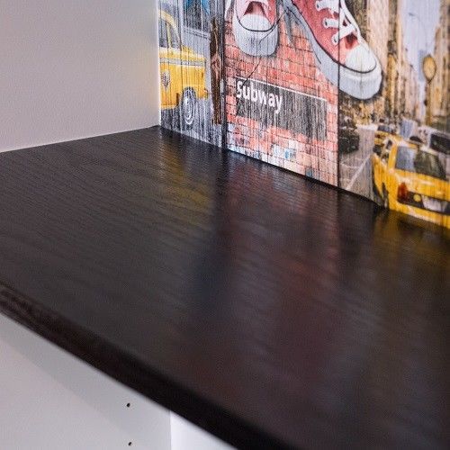67cm WIDE BLACK ASH WOOD WOODGRAIN STICKY BACK PLASTIC SELF ADHESIVE ...