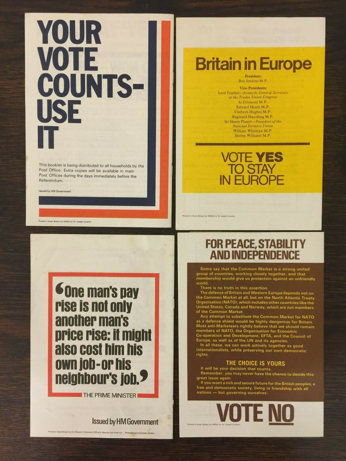VTG LOT OF EUROPEAN REFERENDUM LEAFLETS & POLL CARDS - BREXIT/POLITICAL ...