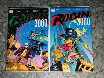 Robin 3000 #'s 1 & 2 1991 Complete Set High Grade 9.2 DC Comic Book B6 ...