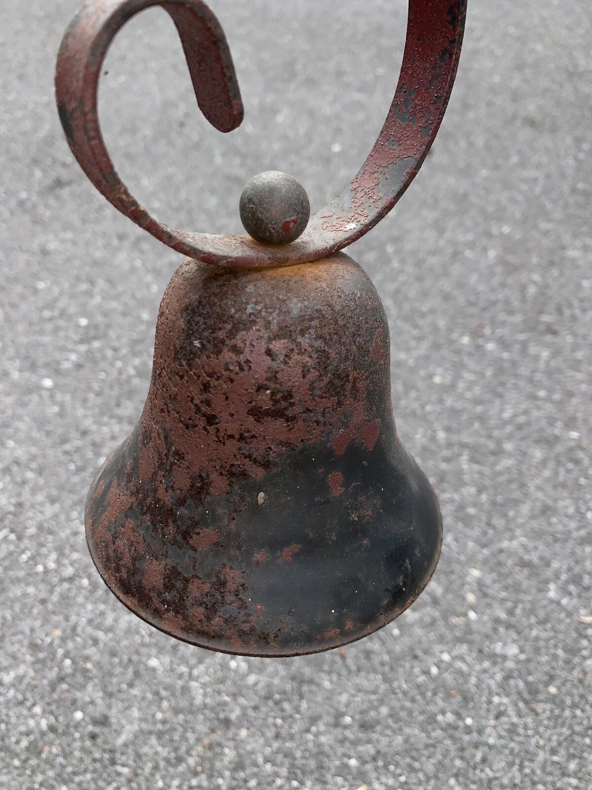 Antique General Store Door Bell Red Black Rusty | eBay