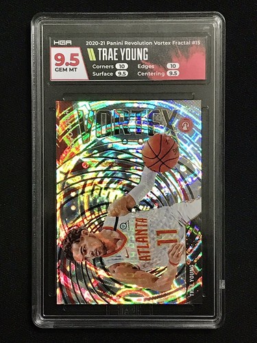 2020-21 Panini Revolution - Vortex Trae Young #15 Fractal for sale ...