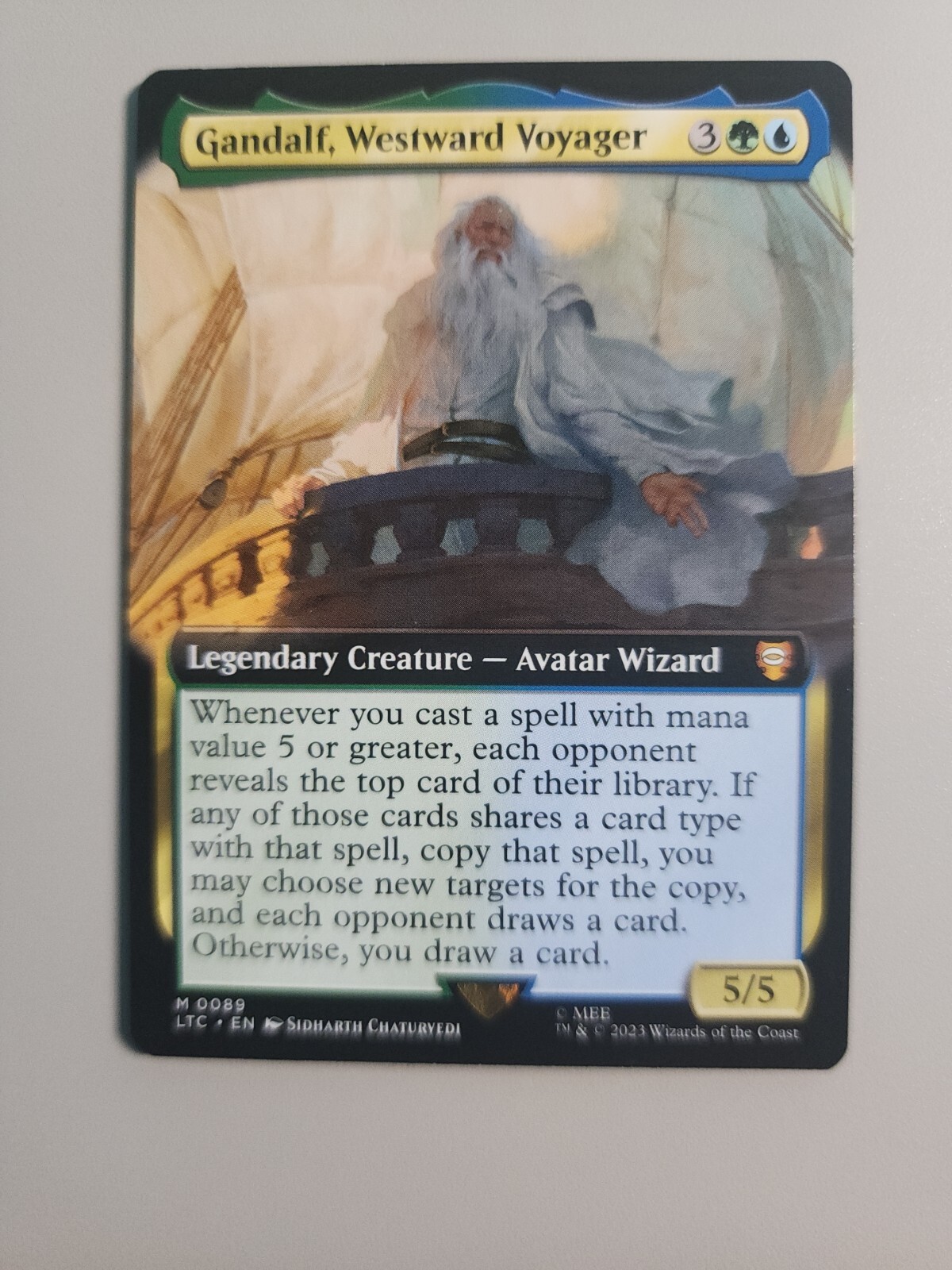 MTG+Gandalf%2C+Westward+Voyager+Tales+of+Middle-earth+Commander+0089 ...