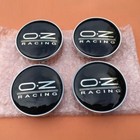 4x OZ Racing 60mm Alloy Wheel Hub Centre Caps Cap , Brand New - Black ...