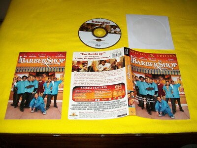 BARBER SHOP DVD & BACKER WITH CHAPTER MENU DISC ONLY NO CASE ICE CUBE ...