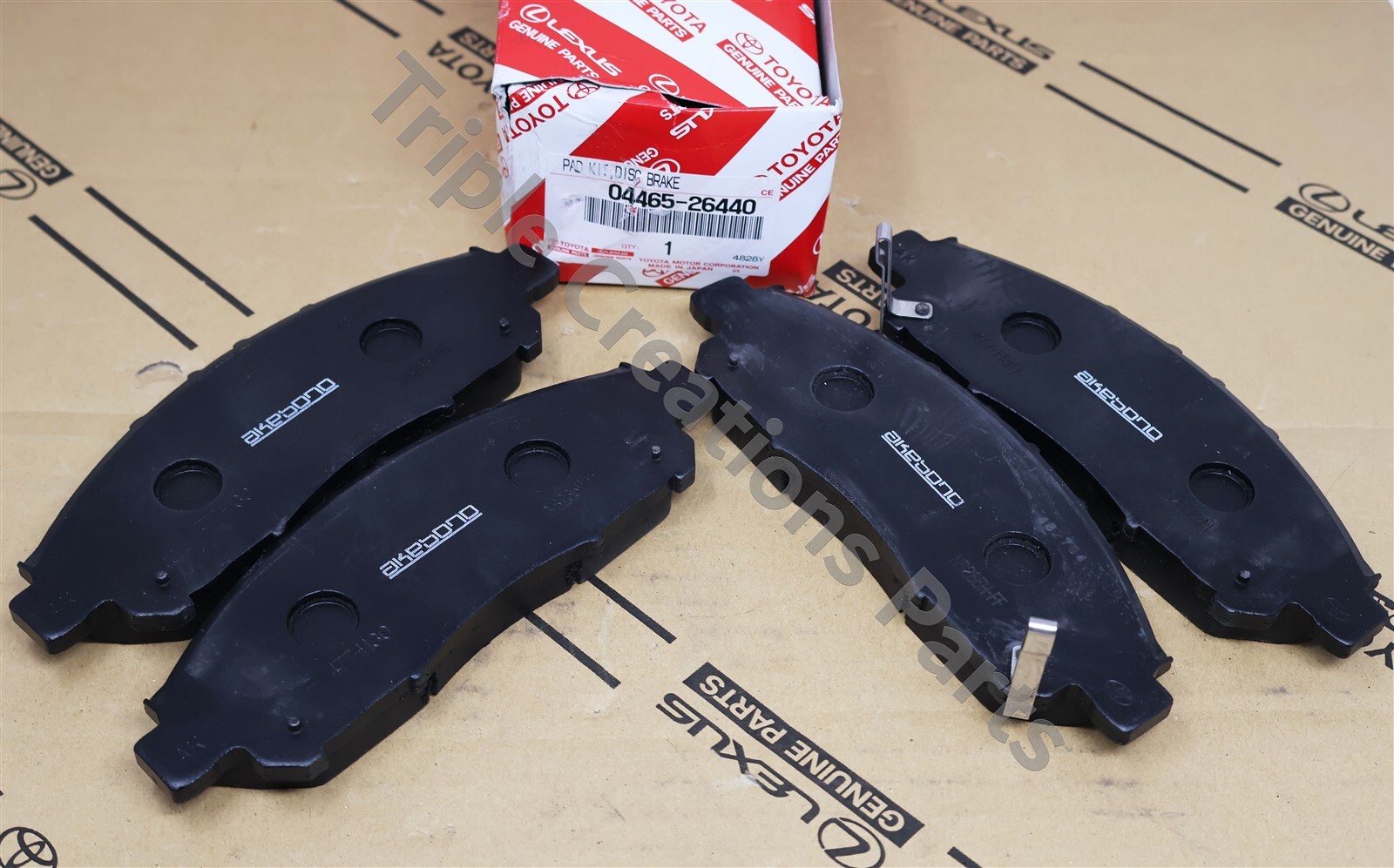 Toyota Genuine 04465-26440 Pad Kit Disc Brake Front 0446526440 OEM | eBay