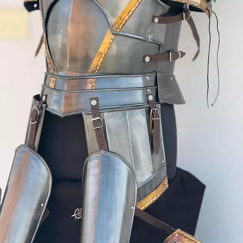 Full Body Armor Cosplay & Larp LOTR Moria Dwarfan DesignSteel Knight ...