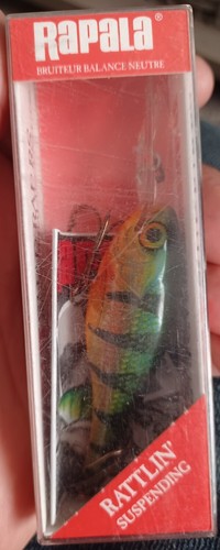 old rapala rattlin' suspending shad rap srrs-7 perch 2 3/4" 7/16oz ...