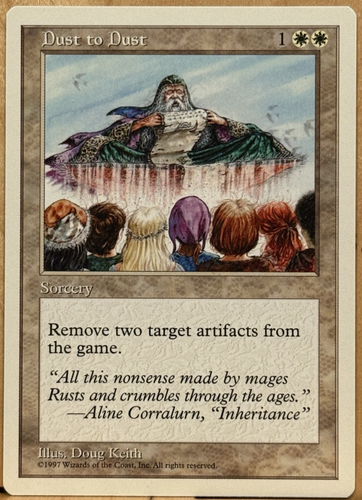 FIFTH EDITION 5E Vintage MtG Dust to Dust Unplayed NM | eBay