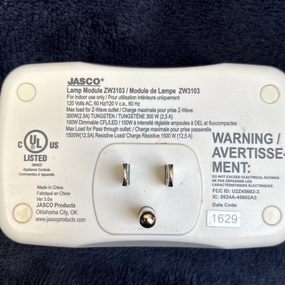 Jasco Lamp Module-Dimmer: model ZB3103 Zigbee outlet | eBay