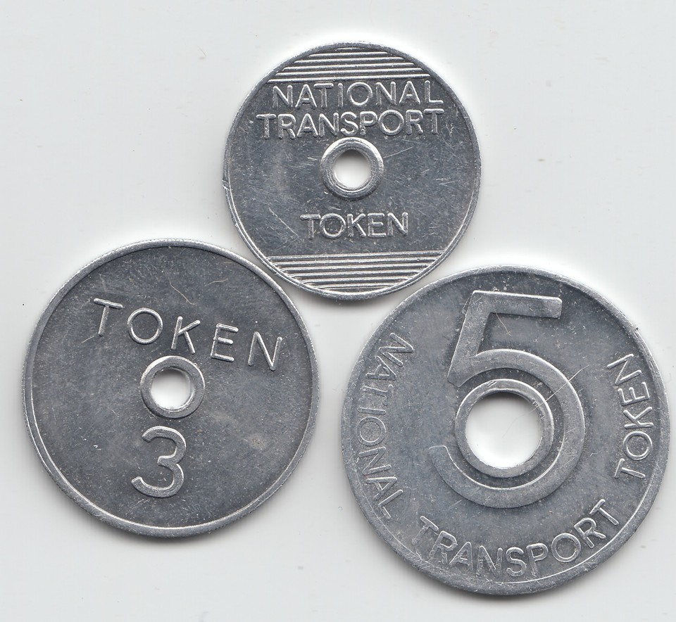 Lot of 3 National Transport tokens - 2p 3p 5p - United Kingdom | eBay
