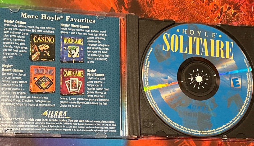 HOYLE SOLITAIRE / 50 SOLITAIRE GAMES (CD-ROM, 2000) WINDOWS / MACINTOSH ...