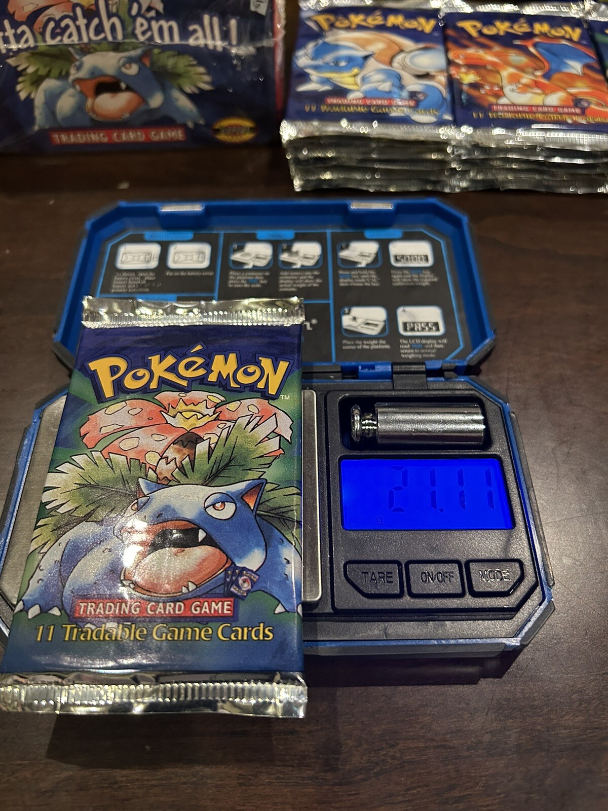 Heavy, Pokemon Base Set Short Crimp Possible Shadowless Booster Pack ...