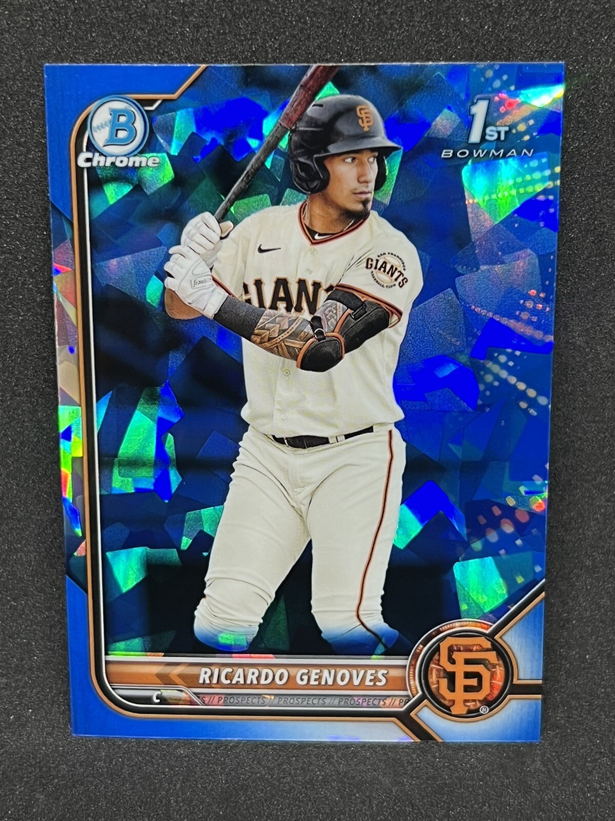 Ricardo Genoves 1st Bowman Chrome Sapphire 2022 #BCP-60 Prospect Card ...