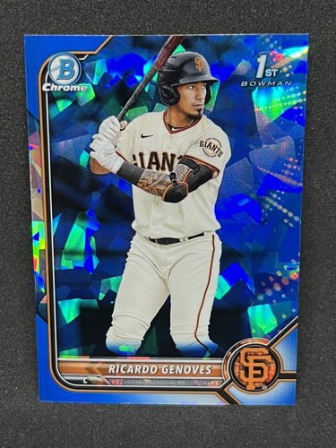 Ricardo Genoves 1st Bowman Chrome Sapphire 2022 #BCP-60 Prospect Card ...