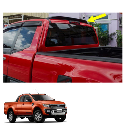 Roof Rear Spoiler Matte Black Trim 1Pc For Ford Ranger T6 Cab Pickup ...