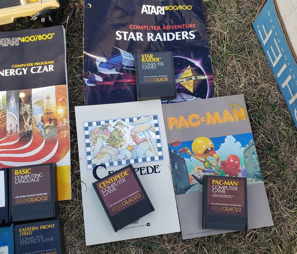 Atari 400 Computer Console w/410 CASSETTE player, games, controllers ...