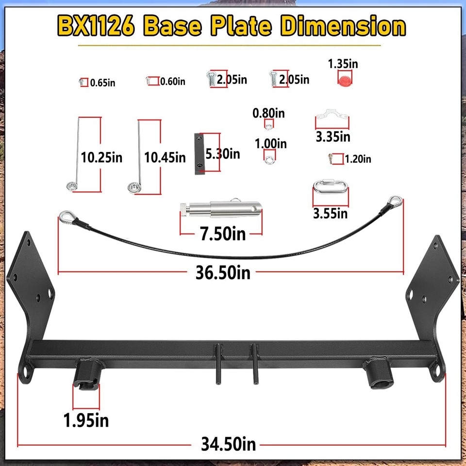 2007-2018 Jeep Wrangler JK JKU for Blue OX BX1126 Tow Bar Base Plate ...