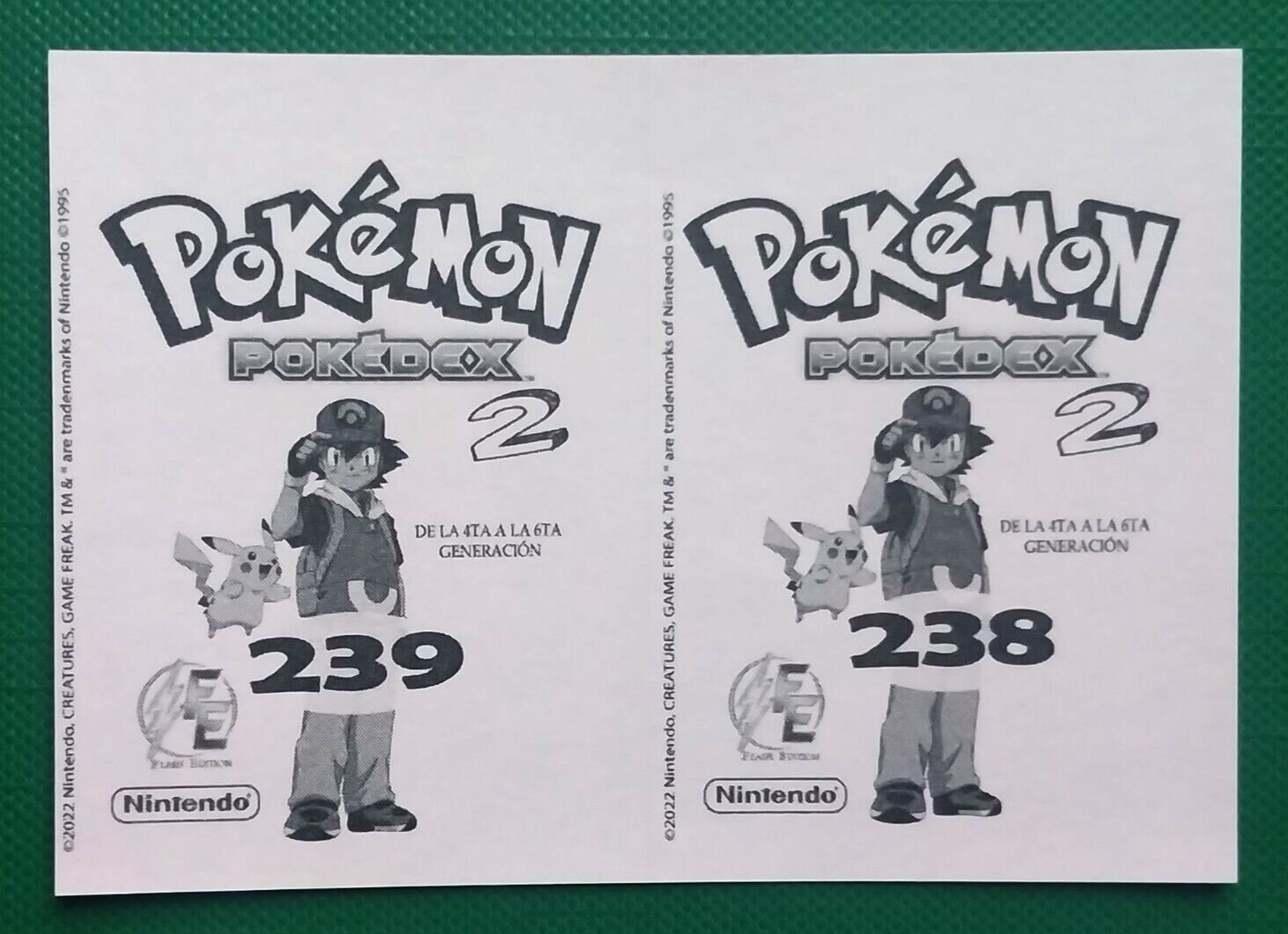 POKEMON POKEDEX Sticker EF #624-625 PAWNIARD / BISHARP Edition PERU ...