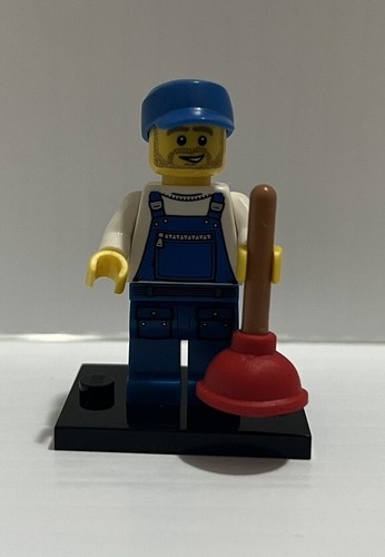 Lego Plumber Minifigure Series 9 Collectible 71000 CMF Lot Rare Retired ...