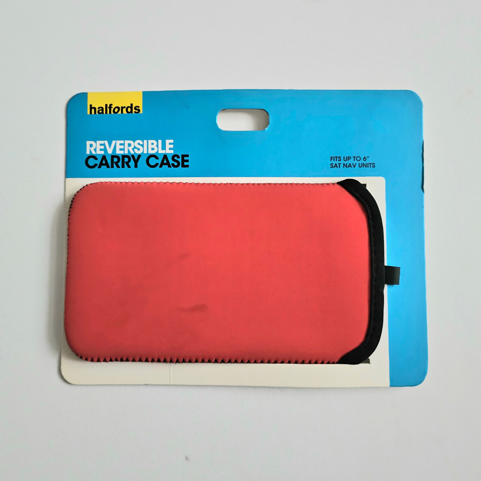 Halfords Sat Nav Reversible Carry Case Red Soft Case Pouch Compact 6 ...