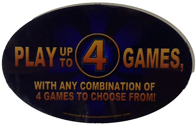 Aristocrat Play Up To 4 Games Slot Machine Topper | eBay