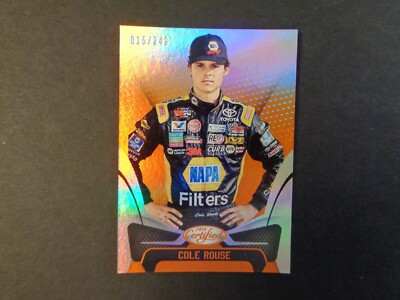 Cole Rouse, 2018 Panini Certified Racing, Nascar, no 24. LE 015/249 | eBay