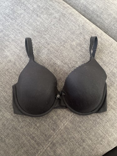 Victorias Secret Body By Victoria Lined Perfect Coverage Black Bra Size ...