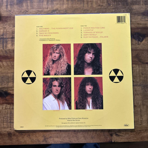 Megadeth / Rust In Peace, US 1st Press, Rare NM Board Condition, C1 ...