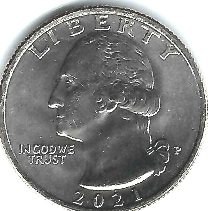 2021-P Philadelphia Brilliant Uncirculated Washington Delaware 25C Coin ...