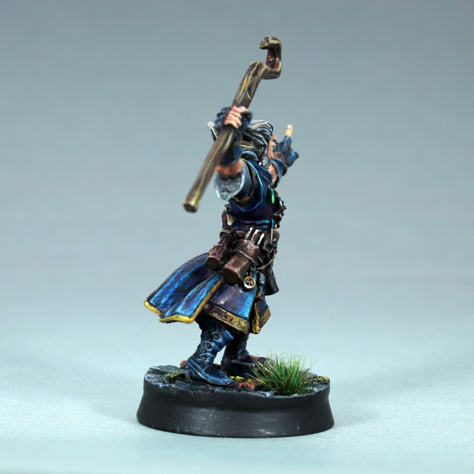 painted Ezren miniature Iconic Human Wizard reaper sorcerer staff ...