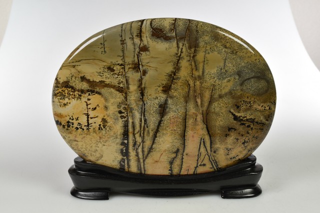 Large Chinese Picture Stone on Base 14.8 cm # 9473 | eBay