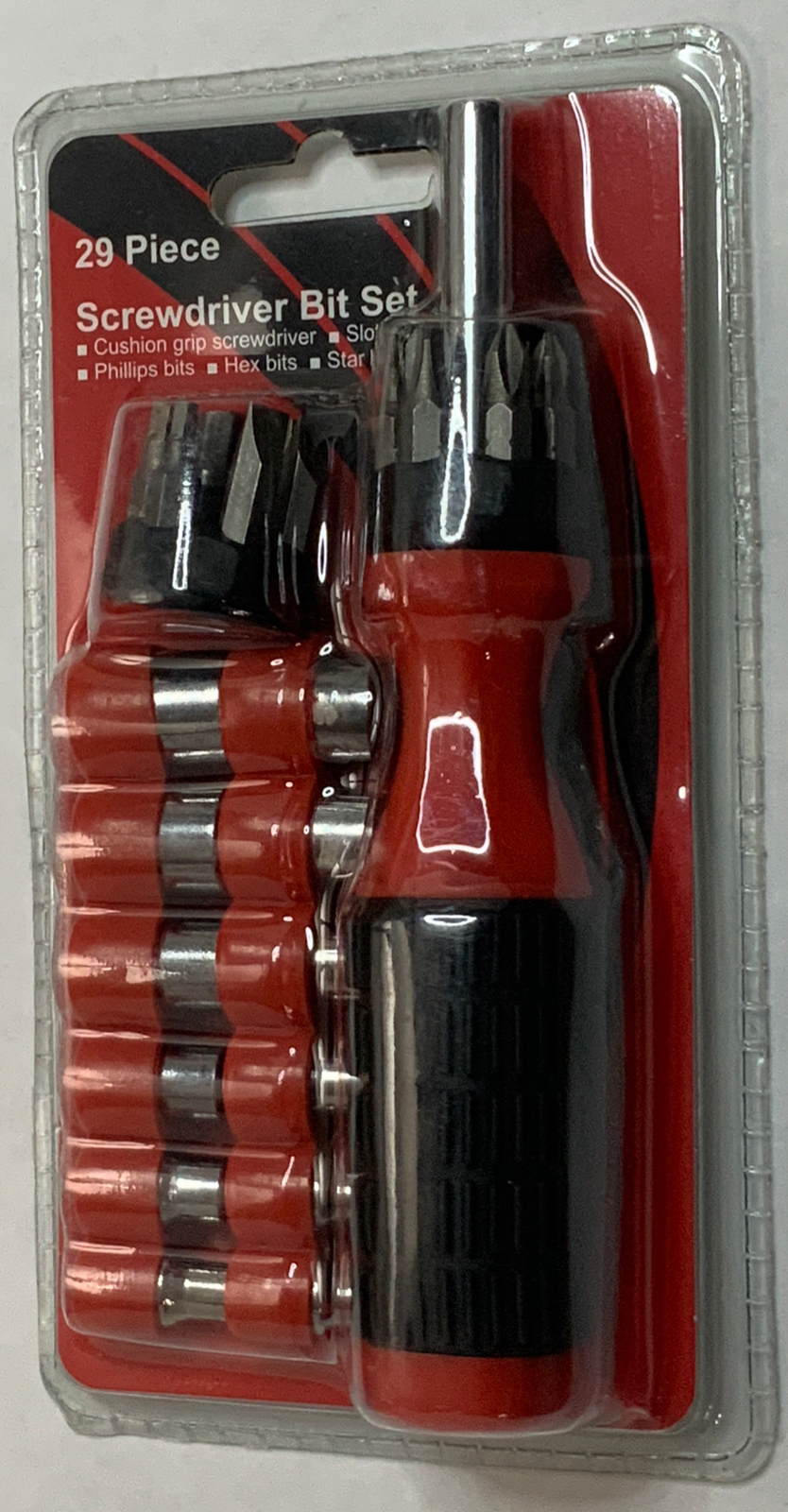 28 piece screwdriver bit set Slotted Phillips Hex Star 1/4 In Drive SAE ...