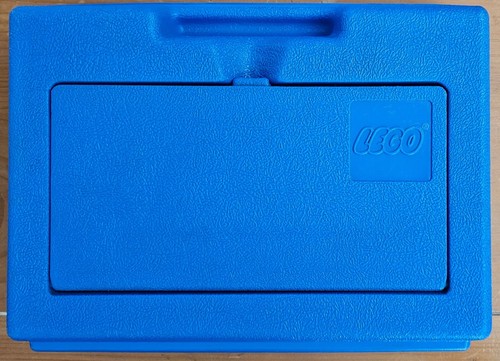 Vintage 1983 LEGO Blue Hard Plastic Carrying Storage Case Box Bin ...