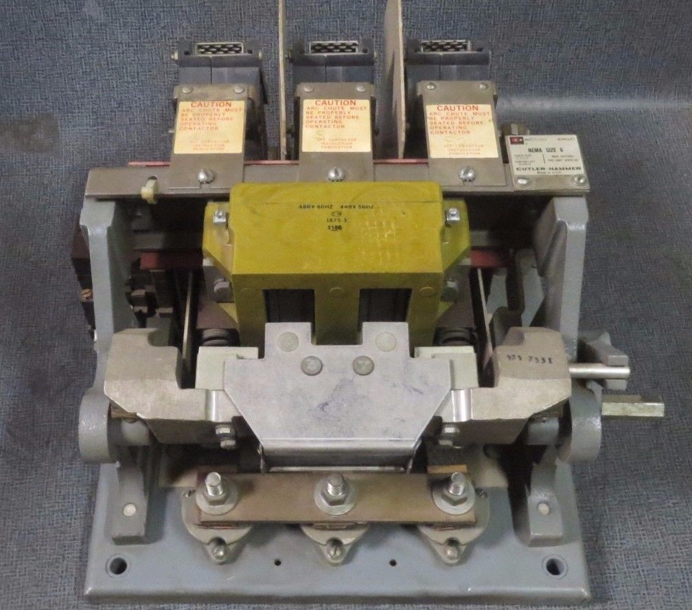 CUTLER HAMMER NEMA SIZE 6 CONTACTOR C10JN3 540 AMP 600V W/ 480V COIL | eBay