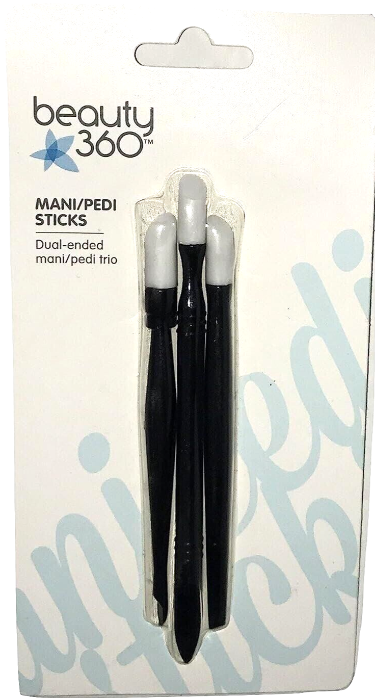 Beauty*360 Mani Pedi Dual Ended Sticks Cuticle Nail Care Nail Cleaners ...