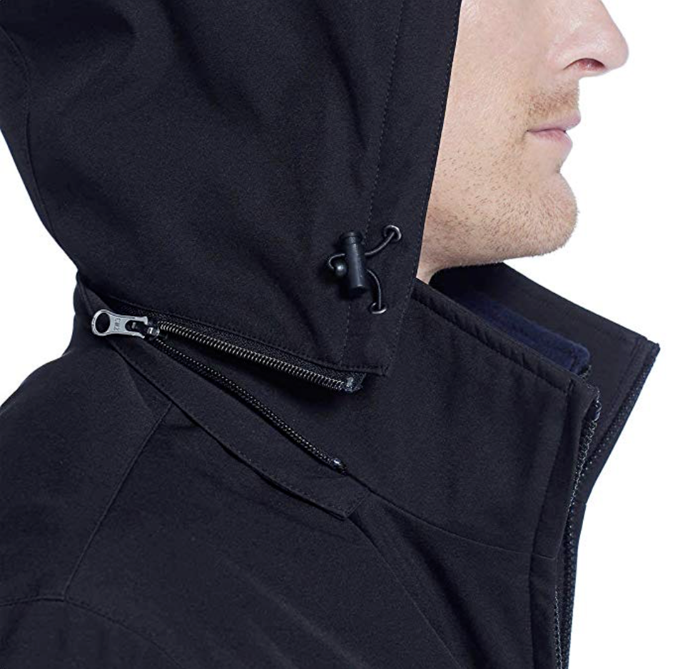 Weatherproof Men's Ultra Tech Men's Jacket Fleece Bib Removable Hood ...