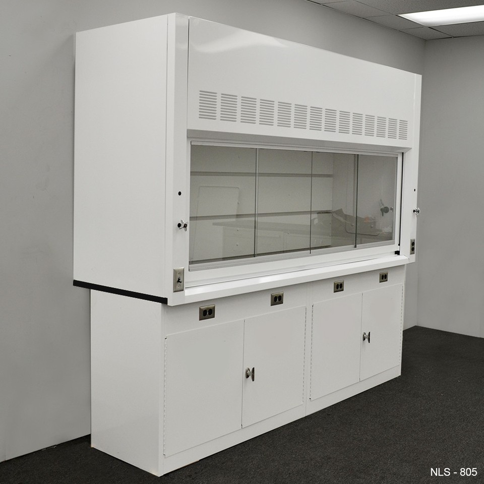 Fisher American Laboratory Fume Hood w/ Storage Cabinets / 4' / 6' / 8 ...