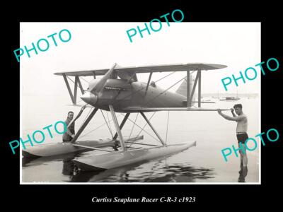 OLD LARGE HISTORIC AVIATION PHOTO THE CURTISS RACER CR3 SEAPLANE c1923 ...