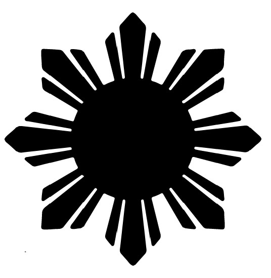 Filipino Sun And Stars Vector