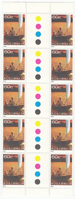 1981 'AUSTRALIAN YACHTING - SABOT' - MNH GUTTER STRIP of 10 x 60c ...