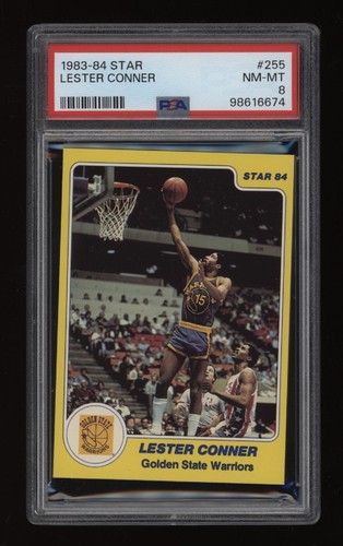 1983-84 Lester Conner PSA 8 Star Basketball #255 *NICE* Low POP5 Invest ...