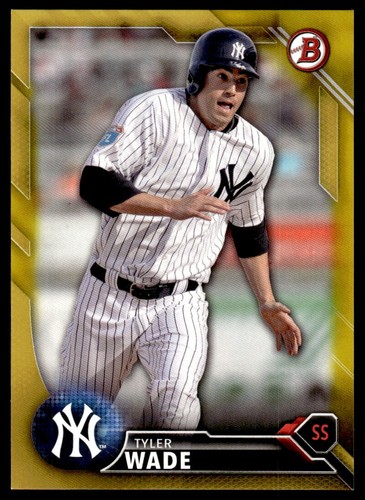 Tyler Wade 2016 Bowman Draft Gold 05/50 Oakland A's New York Yankees | eBay