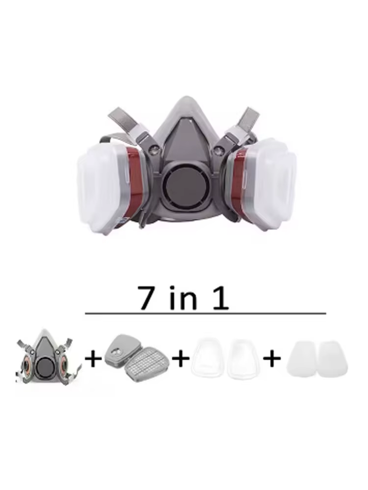 Dust Gas Respirator Half Face Dust Mask for Painting Spraying Organic ...