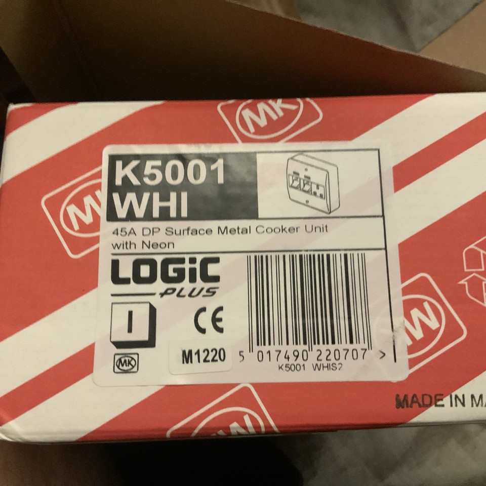 MK K5001 Logic Plus 45A DP Cooker Control Unit White | eBay UK
