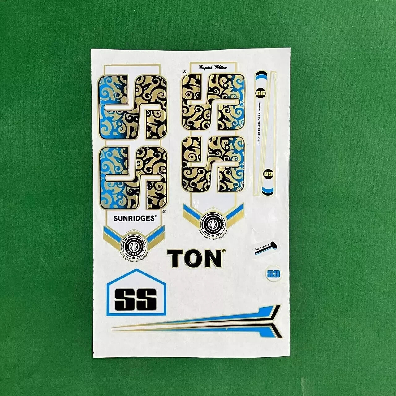 3D Embossed SS Cricket Bat Stickers - SS SUNRIDGES POWERPLAY Cricket ...